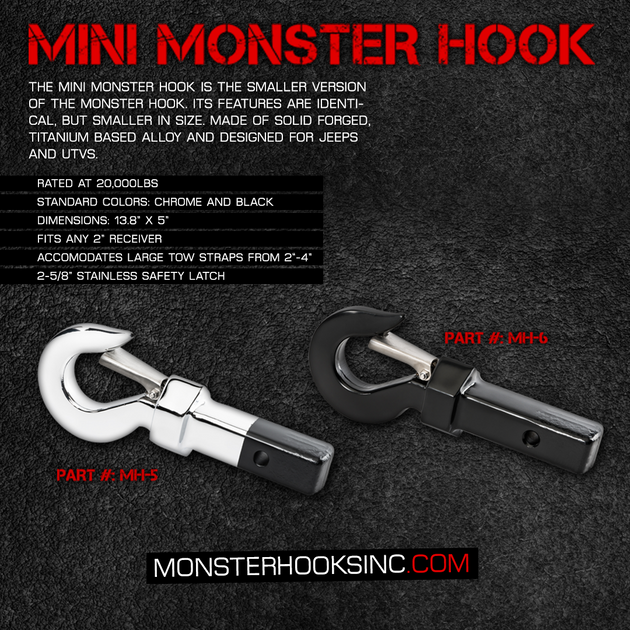 MINI MONSTER HOOKS – MHI Offroad